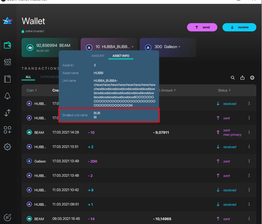 Assets tiles · Issue #455 · BeamMW/beam-ui · GitHub