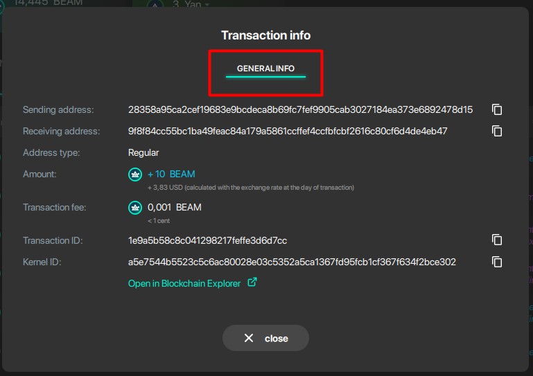 Make TX details as dialog · Issue #590 · BeamMW/beam-ui · GitHub