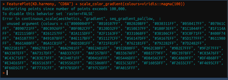 FeaturePlot() Error in continuous_scale · Issue #6118 · satijalab/seurat · GitHub