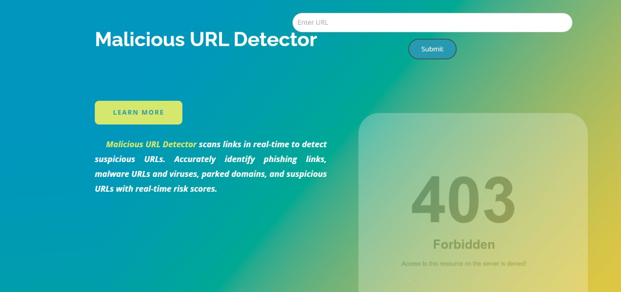 GitHub - NiranjanJoker/Malicious-URL-Detector-Using-Scanner-API: A ...