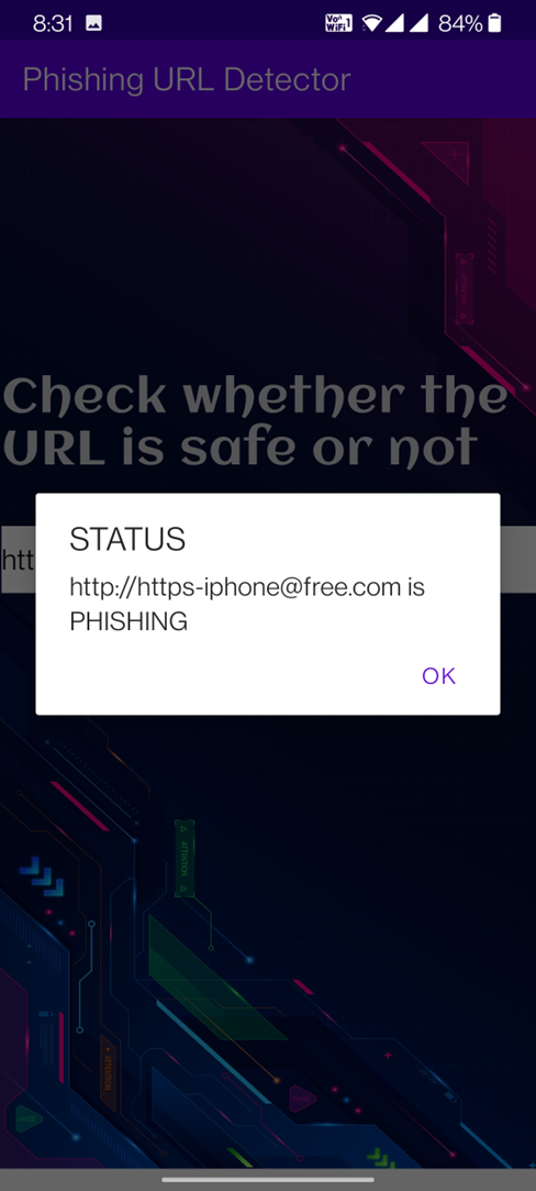 GitHub - NiranjanJoker/Phishing-link-Detection-App-based-on-Address-based-features: Created an ...
