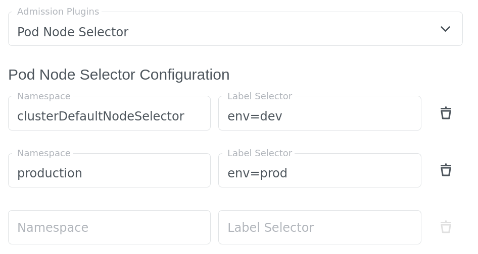 Namespace Specific Allowed Selector Conflicts With Clusterdefaultnodeselector Admission Plugin 1250