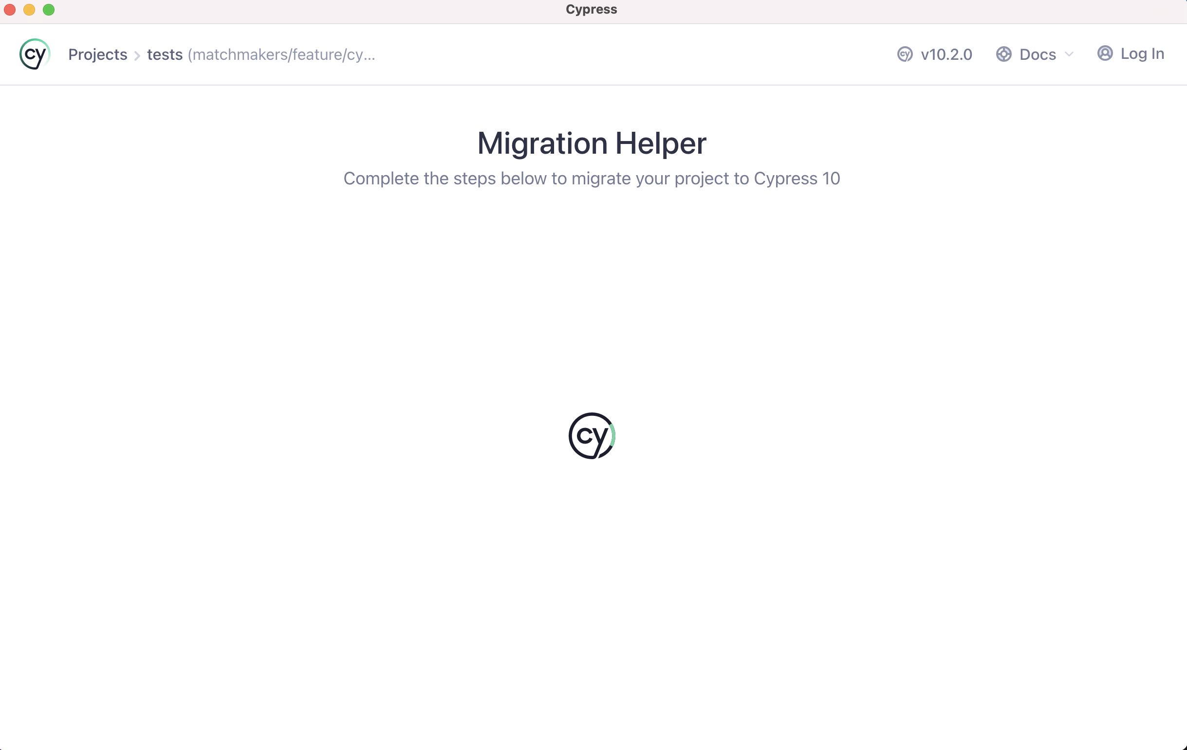 Migration issue - While trying to migrate V10 · Issue #22504 · cypress-io/cypress · GitHub