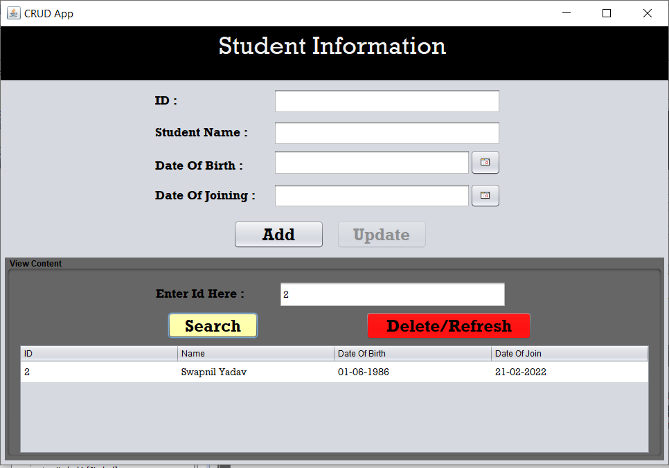 GitHub - SunilPawarGit/Assign_crudApp