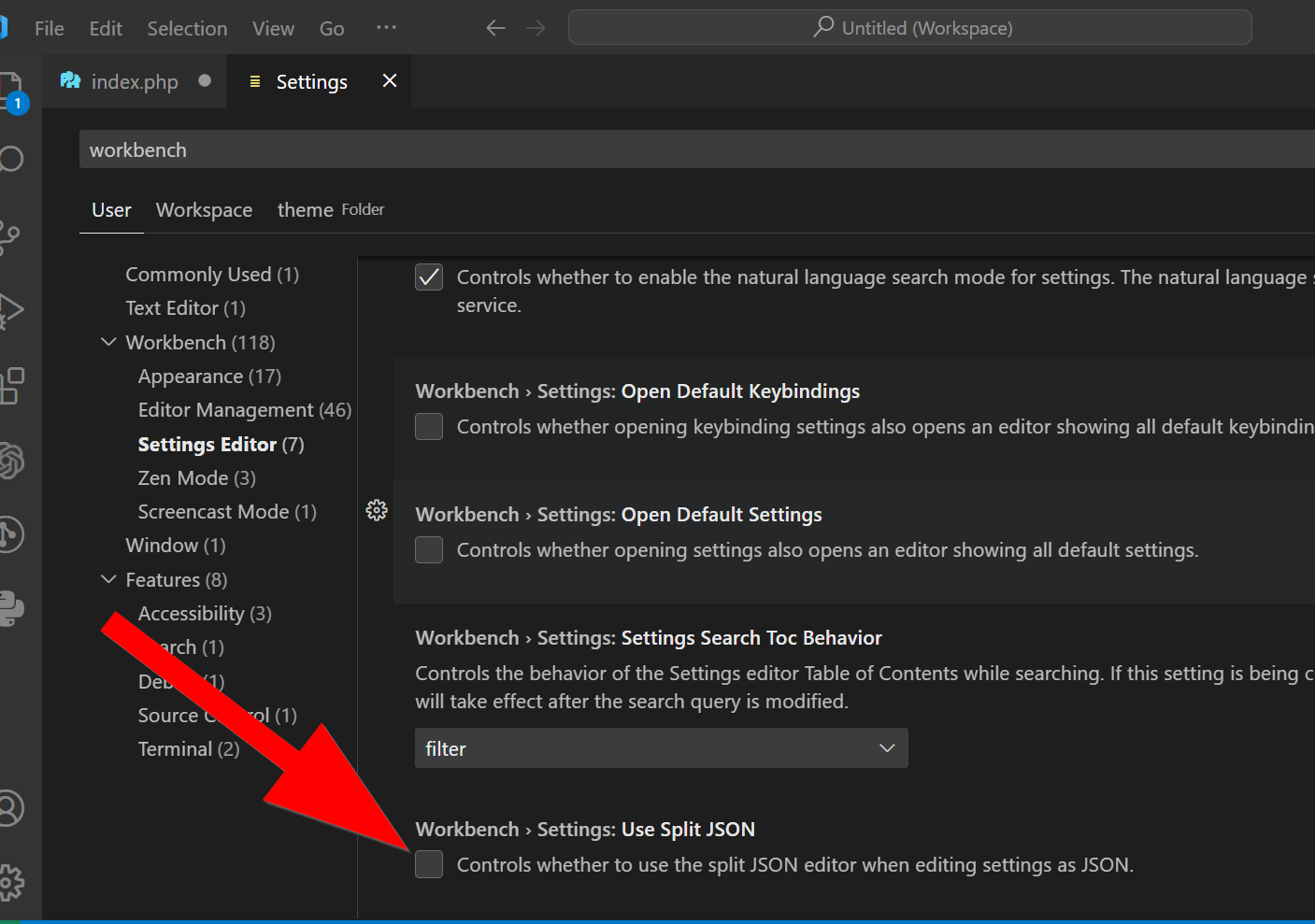 User settings.json opens two columns, and is annoying · Issue #197175 ...