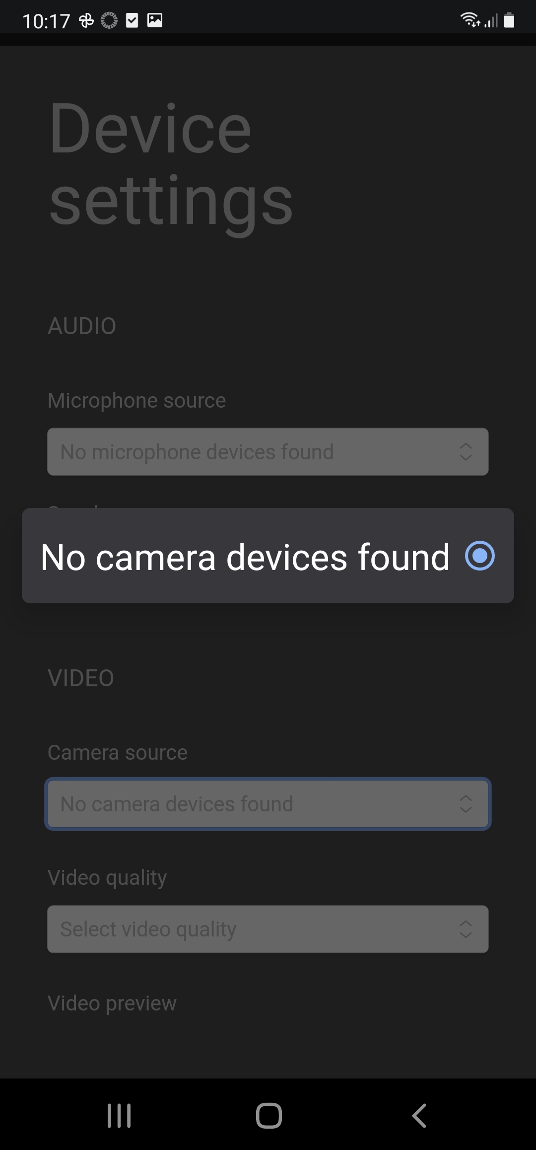 Device Selection On Andriod · Issue 355 · Awsamazon Chime Sdk Component Library React · Github 