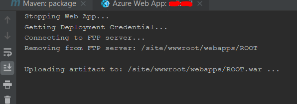 Intellij Stuck During Deployment Of Java Web App · Issue 3144 · Microsoftazure Tools For