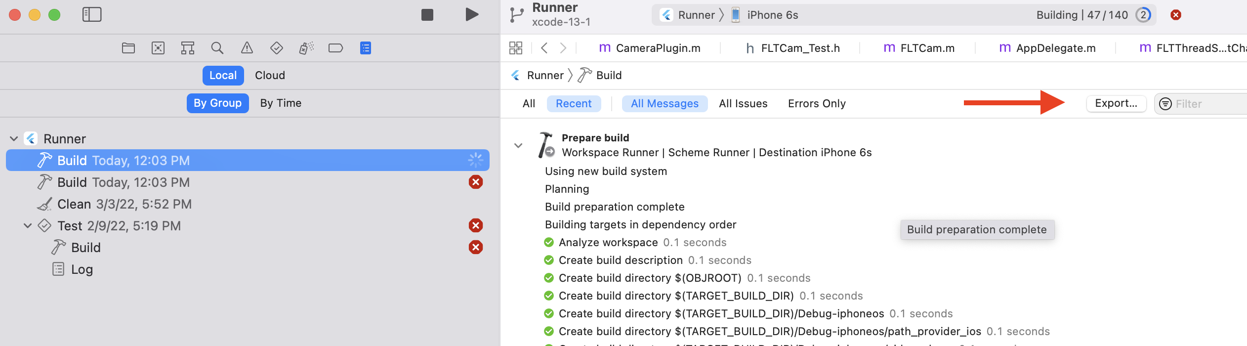 [iOS] Flutter build command stucks at "Compiling, linking, signing..." step · Issue #100963 ...