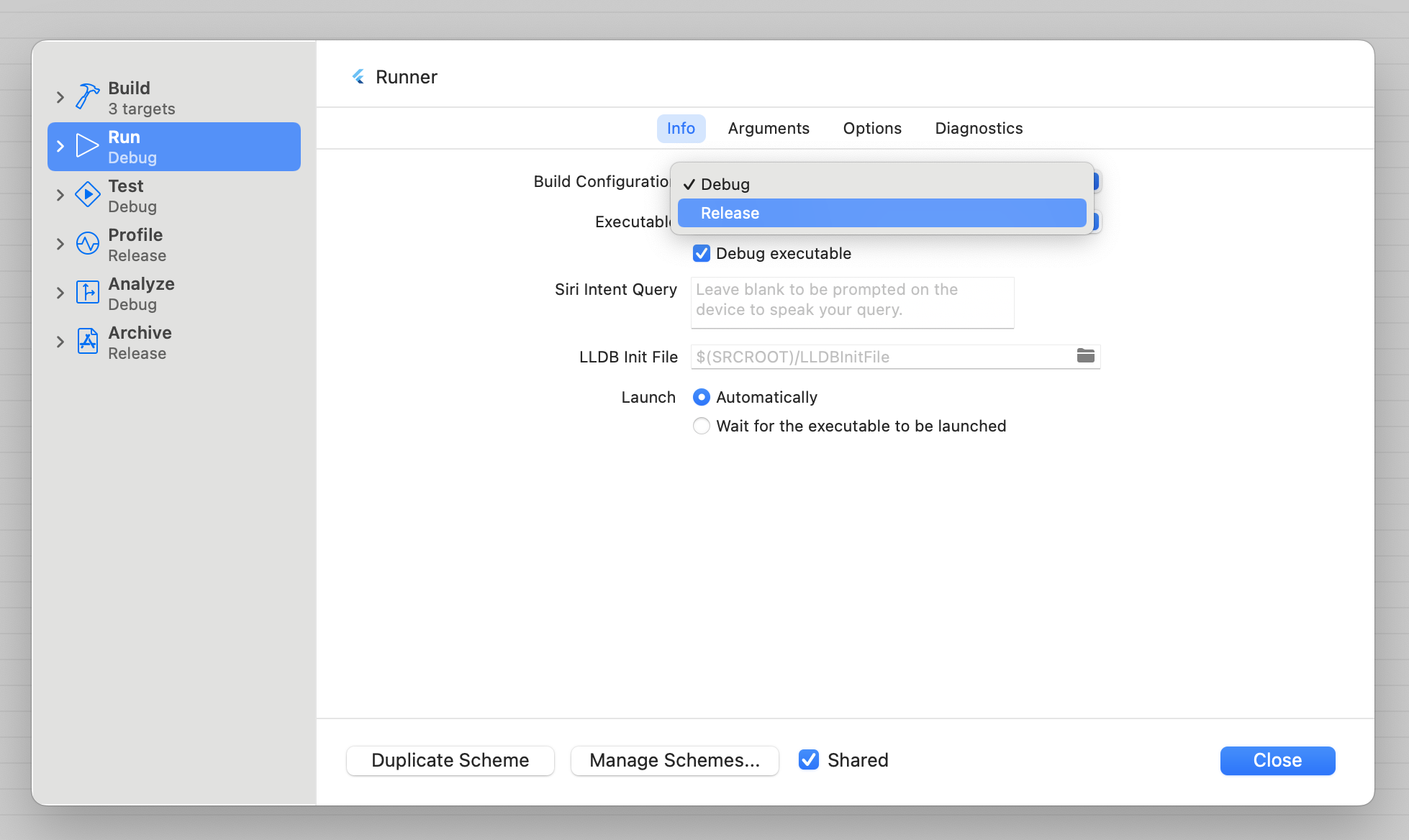 iOS Release Build Crashes Upon Startup - Error while initializing the Dart VM: Flag dedup ...