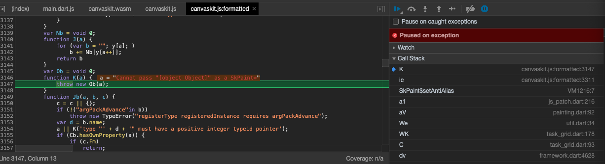 Flutter Dashboard Freezes Bindingerror Cannot Pass Object Object 4570