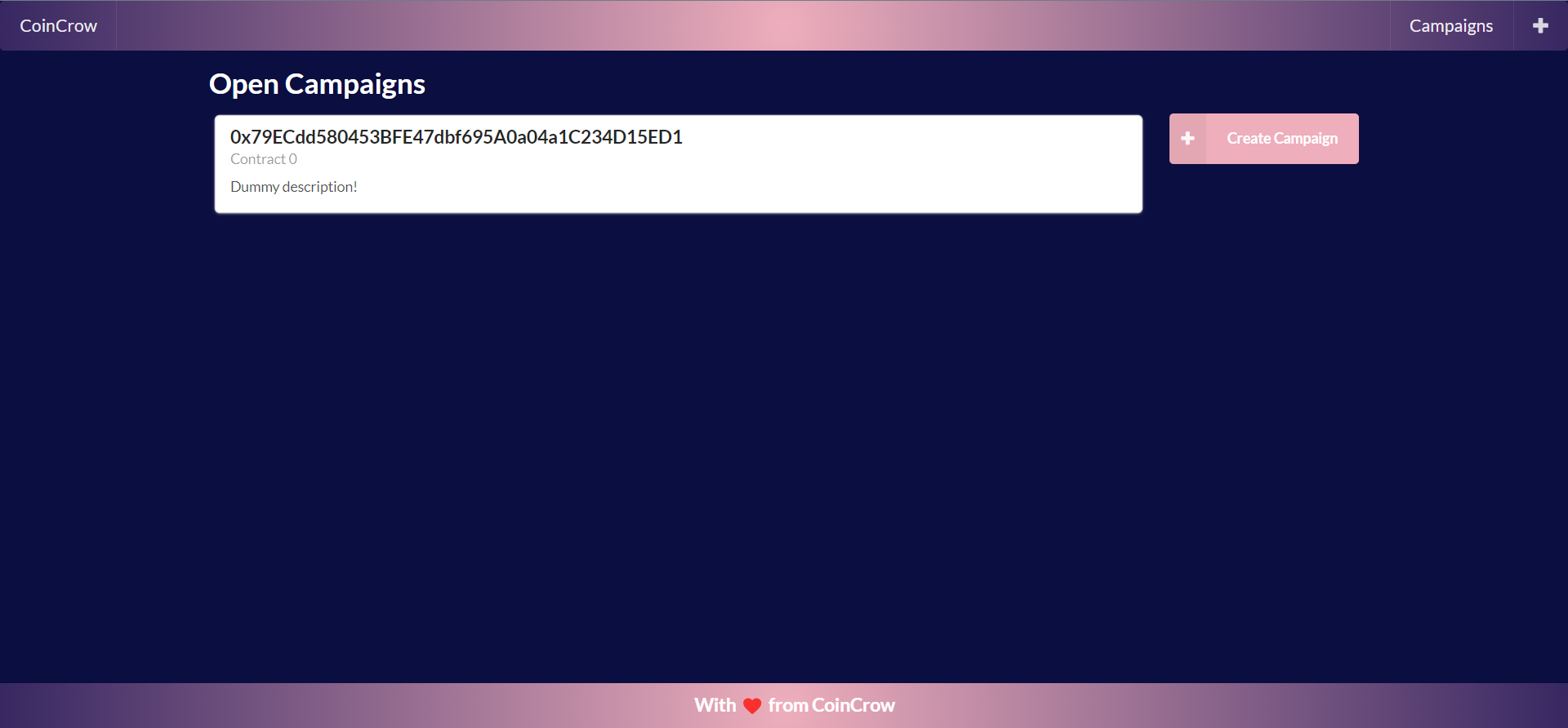 GitHub - mansidw/CoinCrow: An ethereum powered web application for conducting campaigns ...