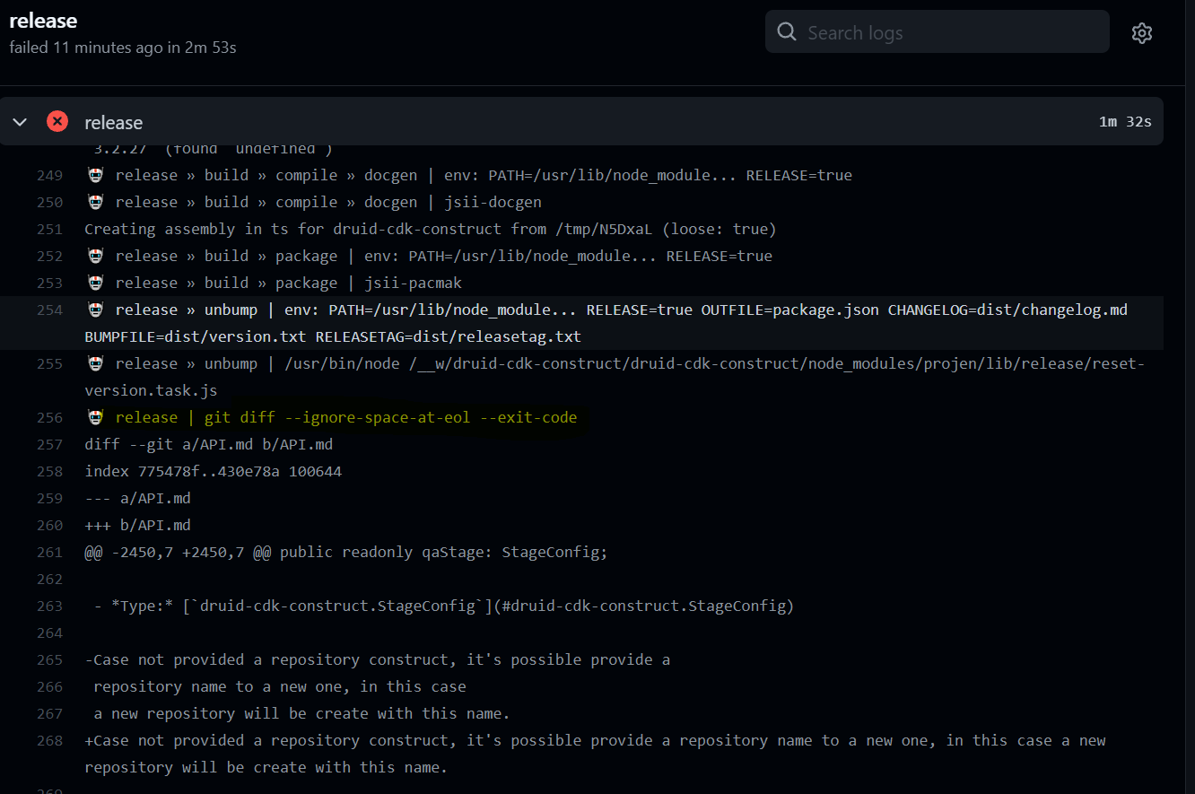 Issues with github action release step · Issue #1142 · projen/projen ...
