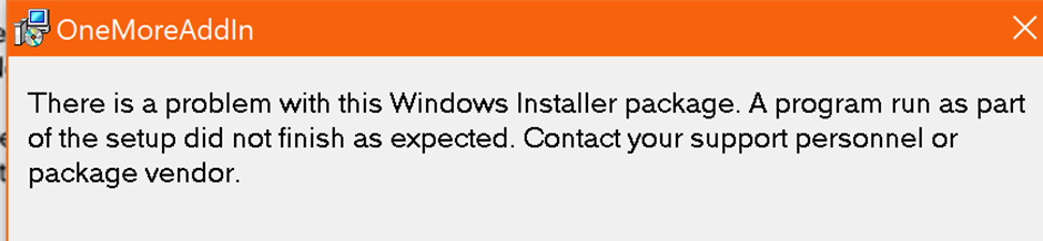 Won't install, but not like #458 - first time install · Issue #509 · stevencohn/OneMore · GitHub