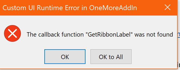 OneMore error - The callback function "GetRibbonLabel' was not found · Issue #1058 · stevencohn ...