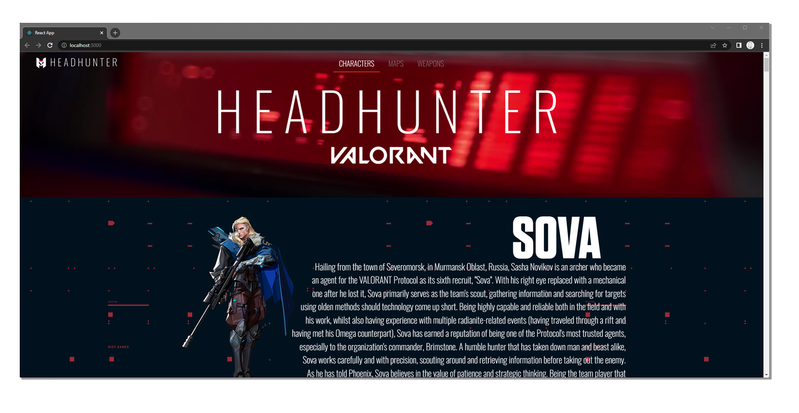 GitHub - rmaganacs/HeadHunter: An interactive guide that displays information regarding the ...