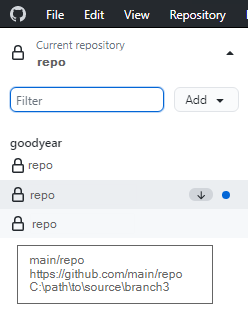 Show folder name that a repo is deployed to. · Issue #11856 · desktop ...