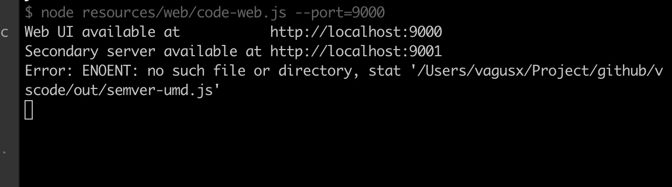 Yarn Web Not Work And Error Enoent No Such File Or Directory Stat ~vscodeoutsemver Umdjs