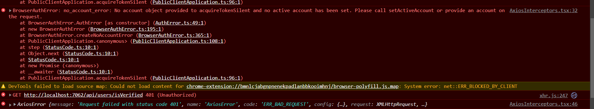 Not able to retrieve account on first page load · Issue #5603 · AzureAD ...