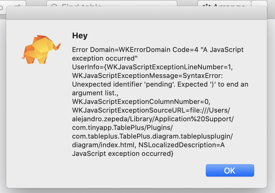 Generate diagram issue with MySQL 8 · Issue #2012 · TablePlus/TablePlus · GitHub