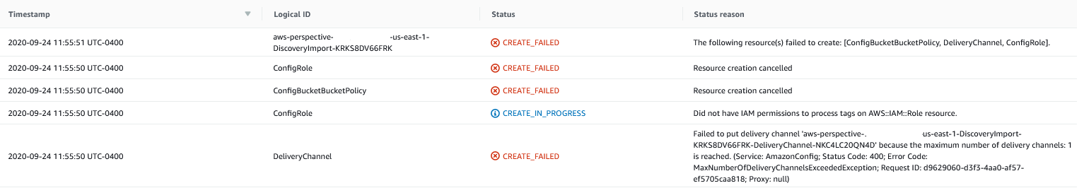 Stack CREATE_FAILED · Issue #37 · aws-solutions/workload-discovery-on-aws · GitHub