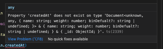 InferSchemaType does not include createdAt and updatedAt when timestamps is set to true · Issue ...