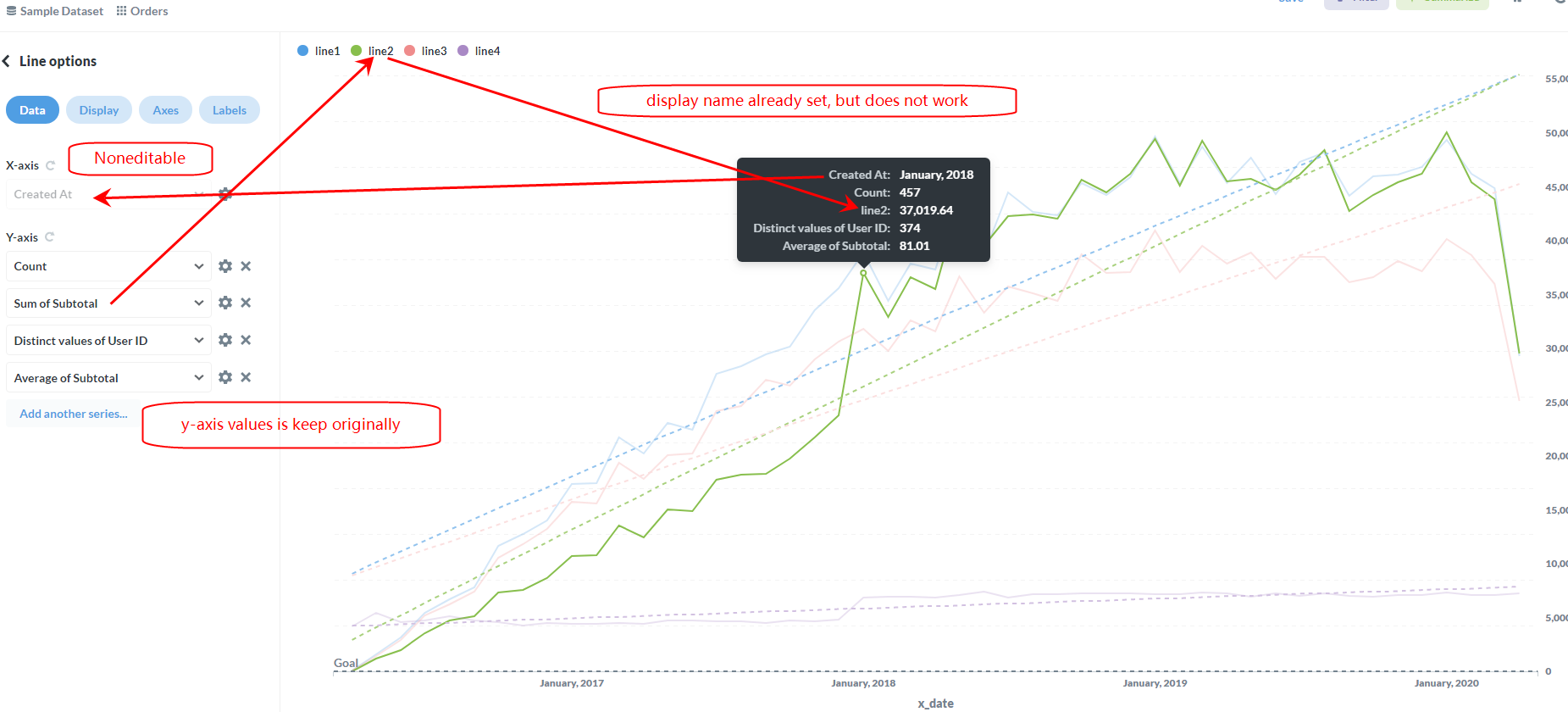 Column "Custom title" not working in tooltips · Issue #11395 · metabase/metabase · GitHub