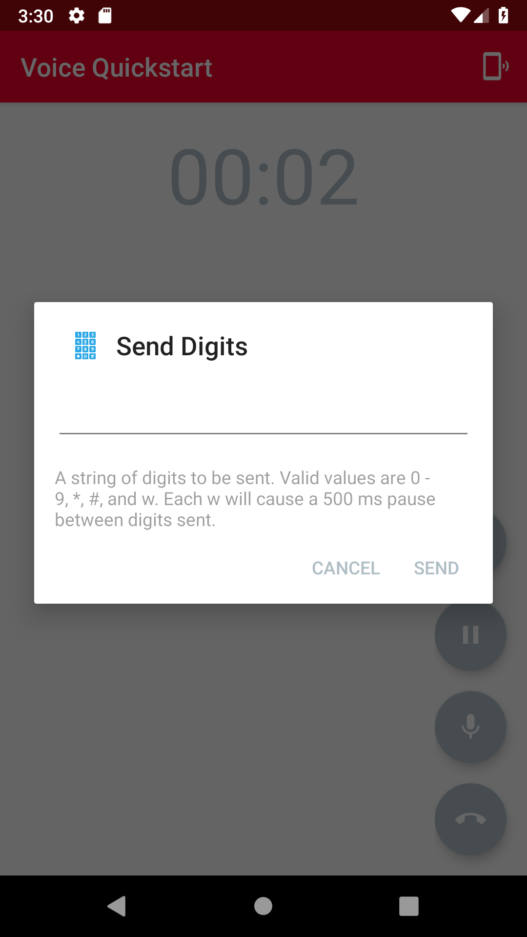 Single Digit issue: sendDigits("2") method not working · Issue #437 · twilio/voice-quickstart ...