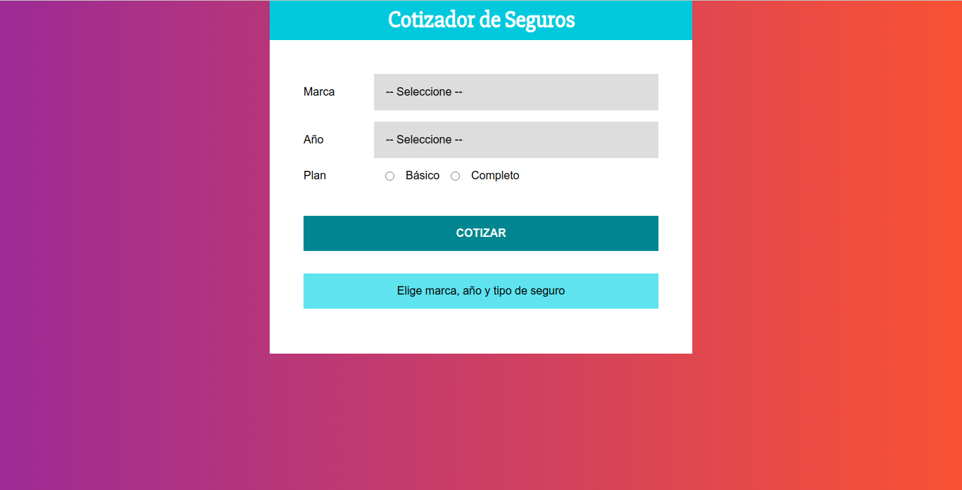 GitHub - gustavosprx/cotizador: Cotizador de automóviles con React.JS