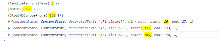 Decorator component start index is different from callback strategy start index with Formik ...