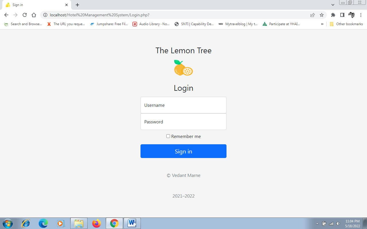GitHub - vedantmarne/Hotel-Management-System: Hotel Management System ...