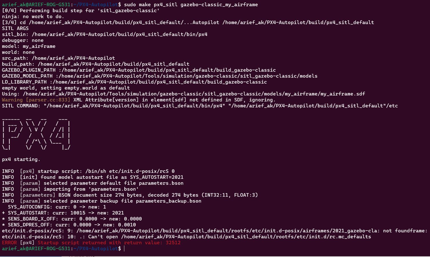 New airframe in Gazebo SITL issues · Issue #21517 · PX4/PX4-Autopilot · GitHub
