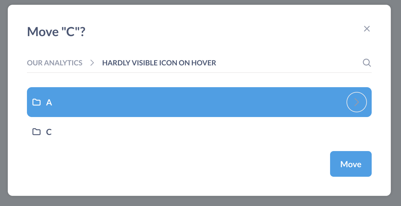 Hardly visible expand icon on collection hover · Issue #31394 · metabase/metabase · GitHub