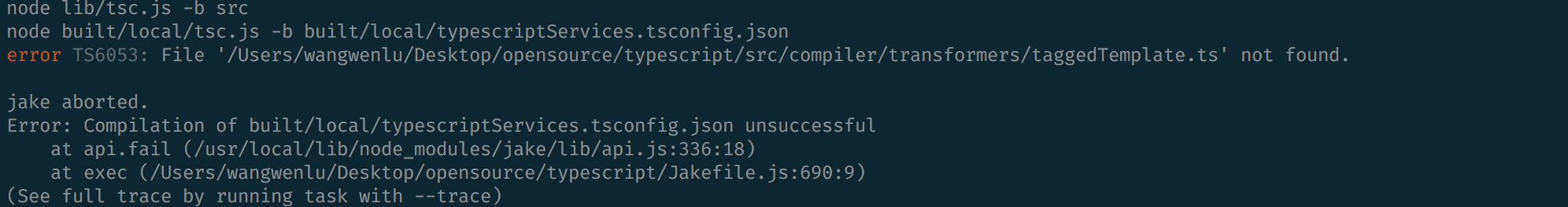 rebuild failed if update tsconfig · Issue #26761 · microsoft/TypeScript · GitHub