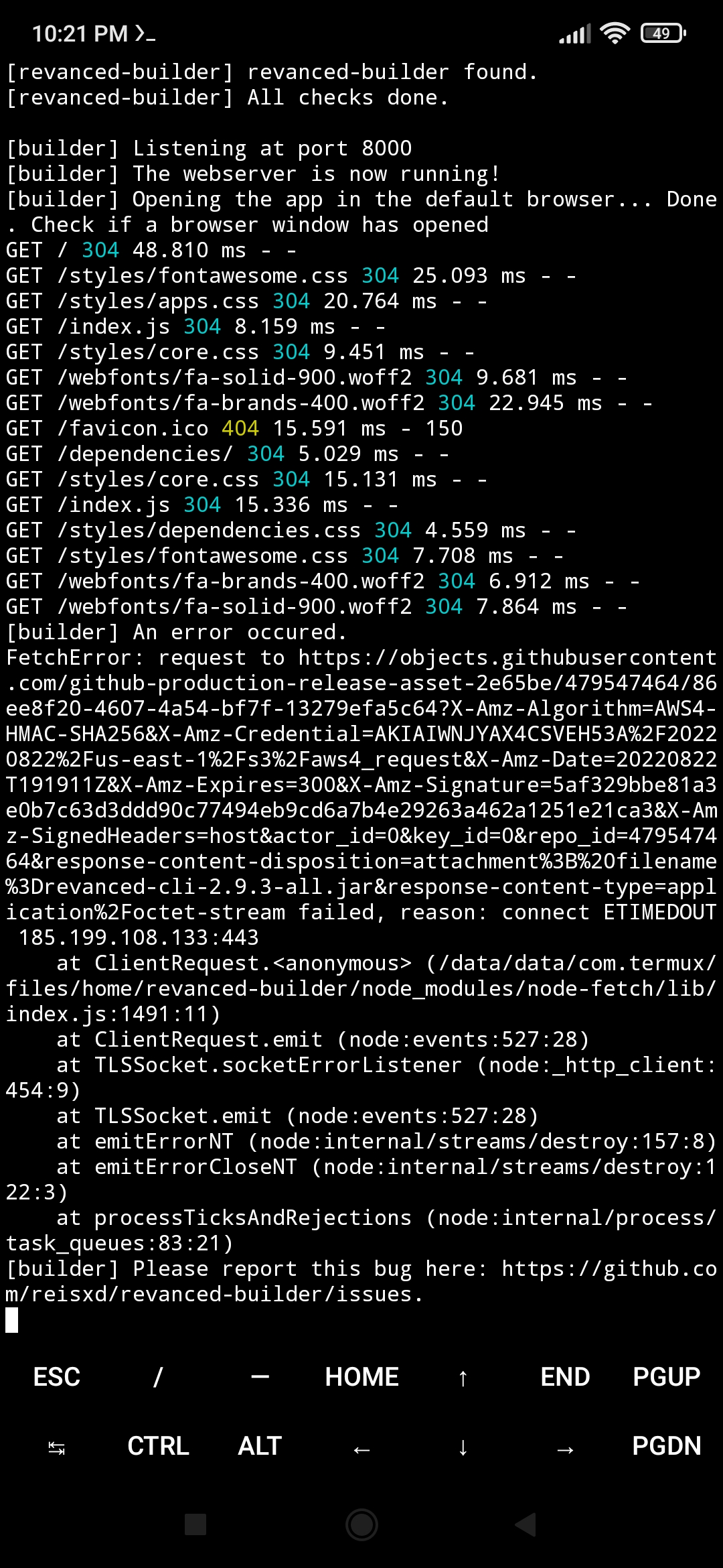 Termux error · Issue #293 · reisxd/revanced-builder · GitHub