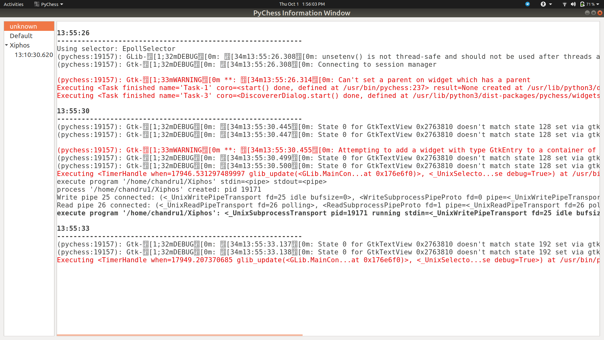 Issue with Xiphos Chess Engine · Issue #1876 · pychess/pychess · GitHub