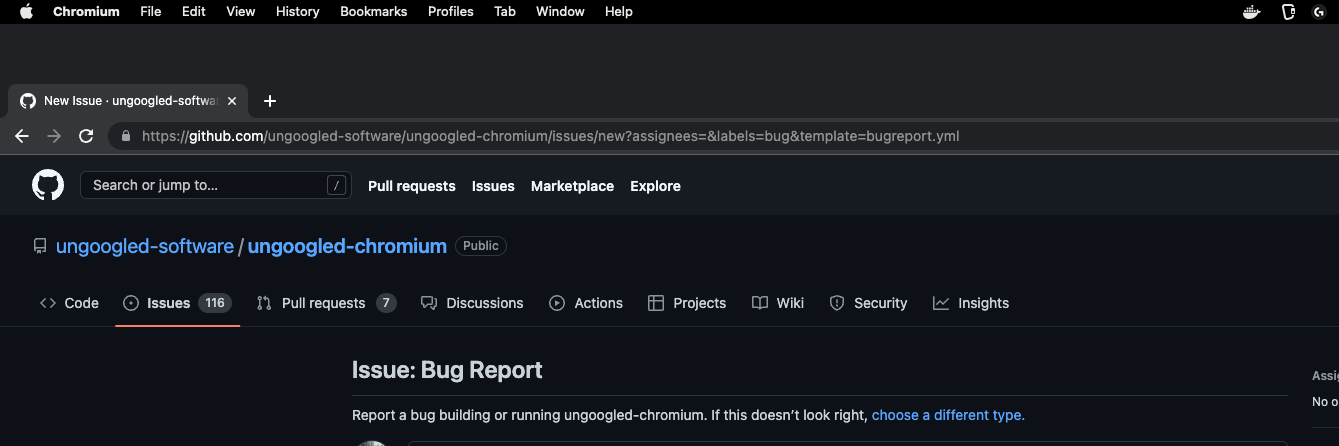 Extra space on header when in Full Screen · Issue #2142 · ungoogled-software/ungoogled-chromium ...