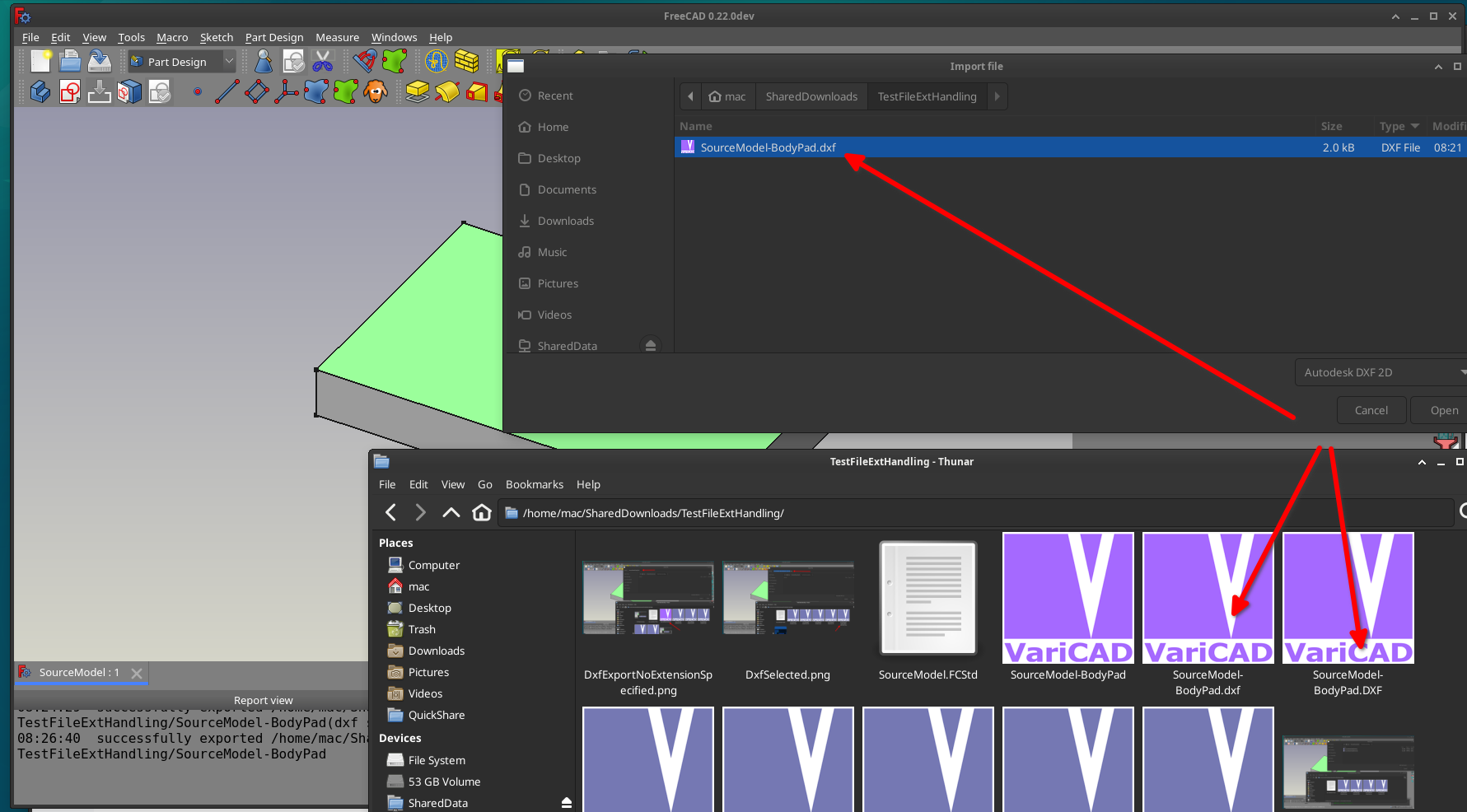 Inconsistent import/export file extension handling · Issue #10879 · FreeCAD/FreeCAD · GitHub