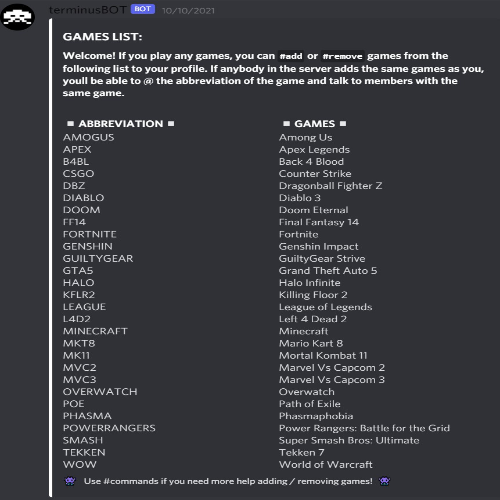 GitHub - digitizednoise/terminusDiscordBot: Discord bot for personal discord server.