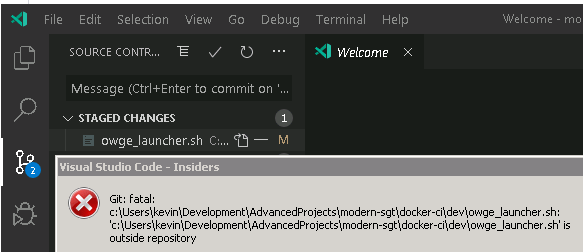 Git file is outside of repository on virtual drive · Issue #89153 ...