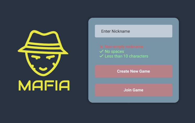 Redesign of Login Screen · Issue #309 · Mafia-Hands/Mafia · GitHub