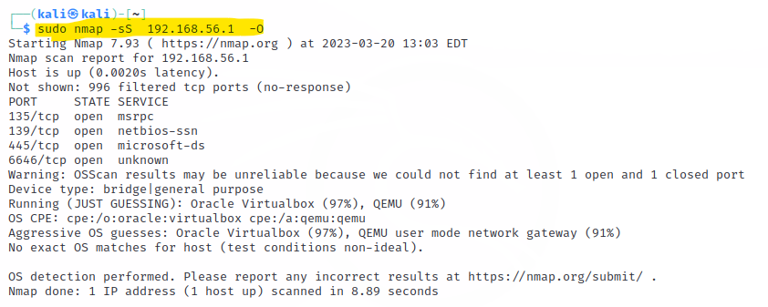 CyberSecurity/Local Area Network Scanning and Reconnaissance using NMAP ...
