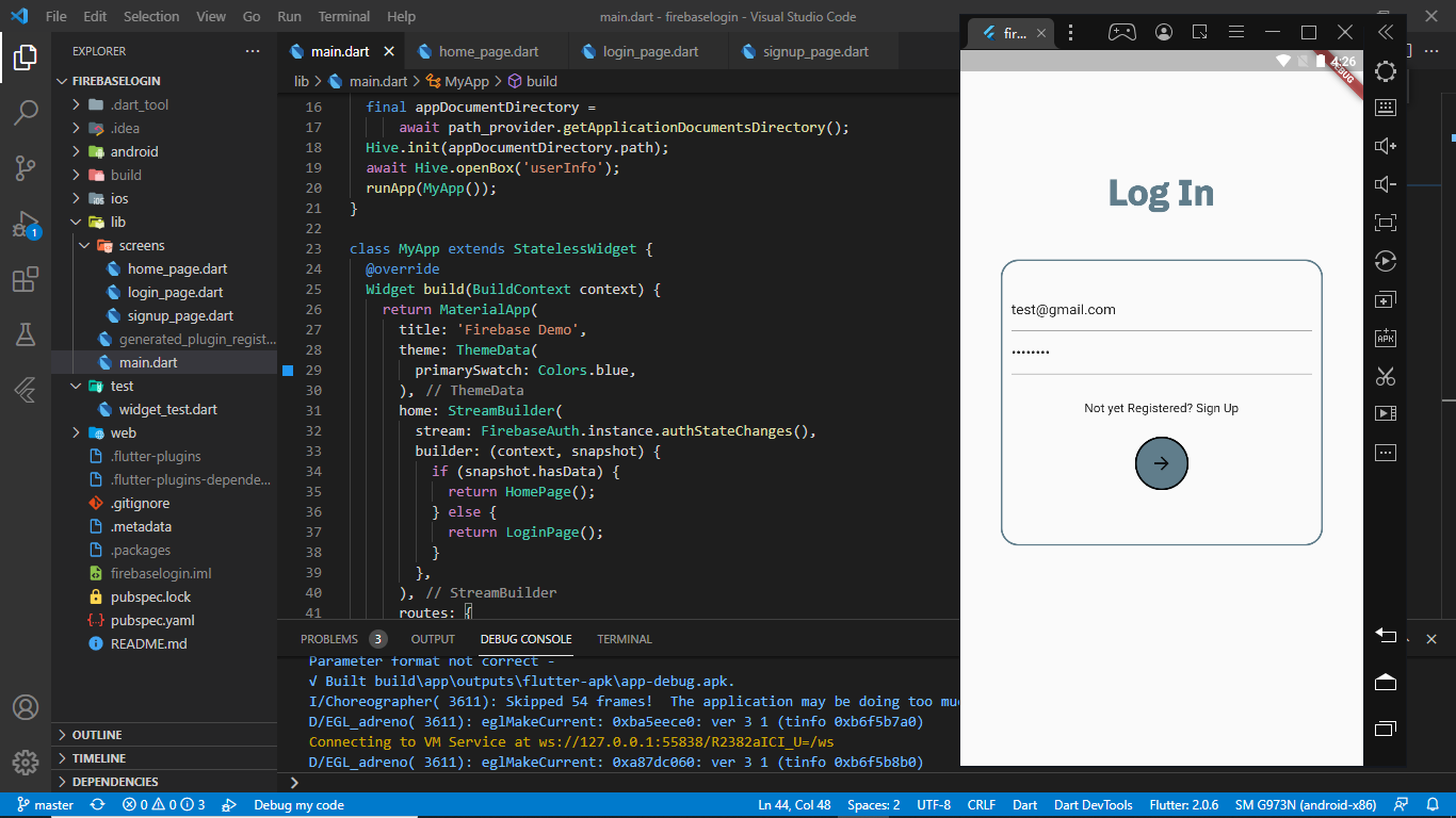 GitHub - Ikedinachim/firebaselogin: Simple Flutter app to login and ...