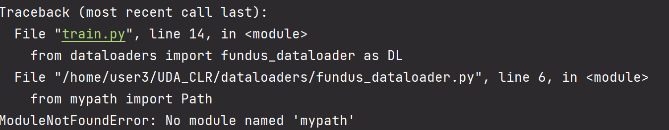 Where is the module mypath and Class 'Path'? · Issue #4 · fengweie/UDA_CLR · GitHub