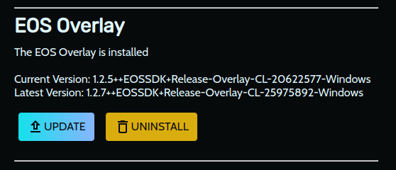 Updating Eos Overlay Seems To Fail Unable To Cancel Update · Issue 2994 · Heroic Games