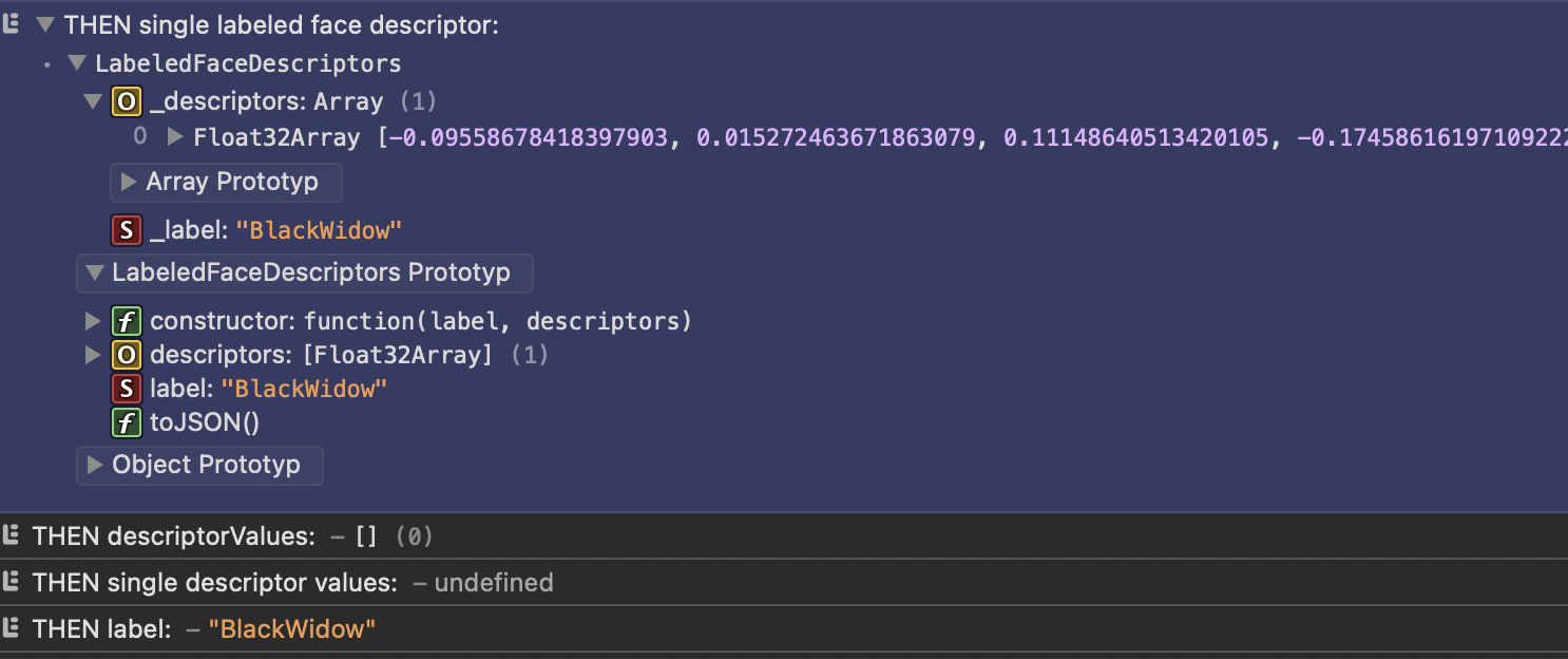 Getting empty Array when accessing LabeledFaceDescriptor · Issue #902 · justadudewhohacks/face ...