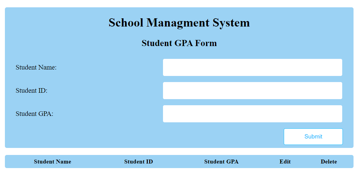 GitHub - AmeerQatmosh/School-Management-System: Task, Assignment for ...