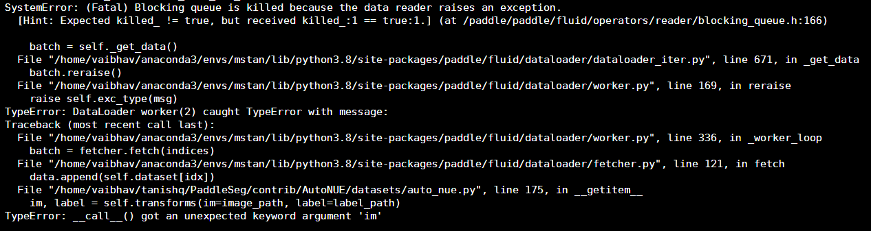 [Bug] AutoNUE code not working · Issue #2591 · PaddlePaddle/PaddleSeg · GitHub
