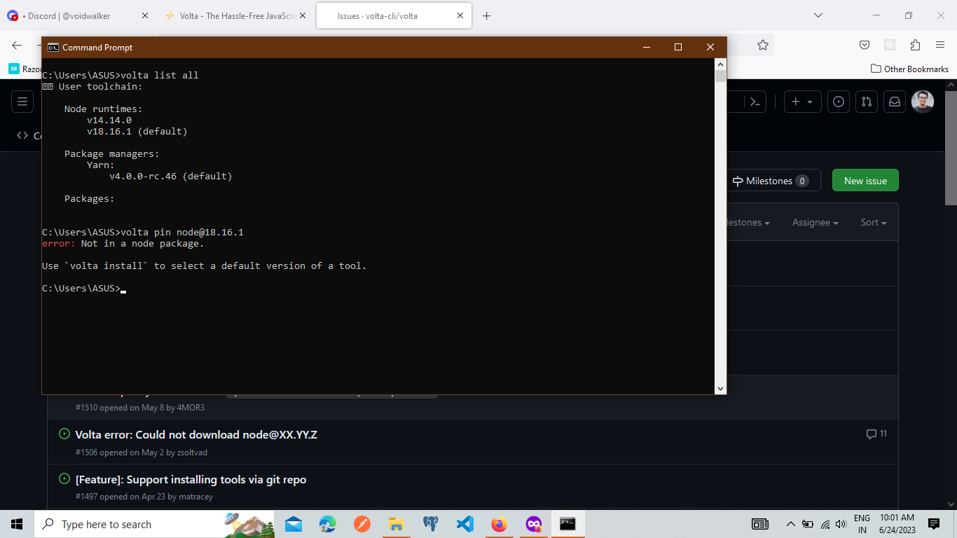 Volta is not removing old env after uninstalling volta · Issue #1518 · volta-cli/volta · GitHub