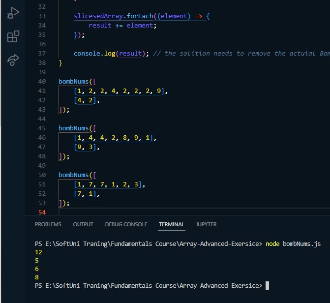 Arrays Advanced - Exercise - 06. Bomb Numbers · Issue #568 · NikolayIT ...