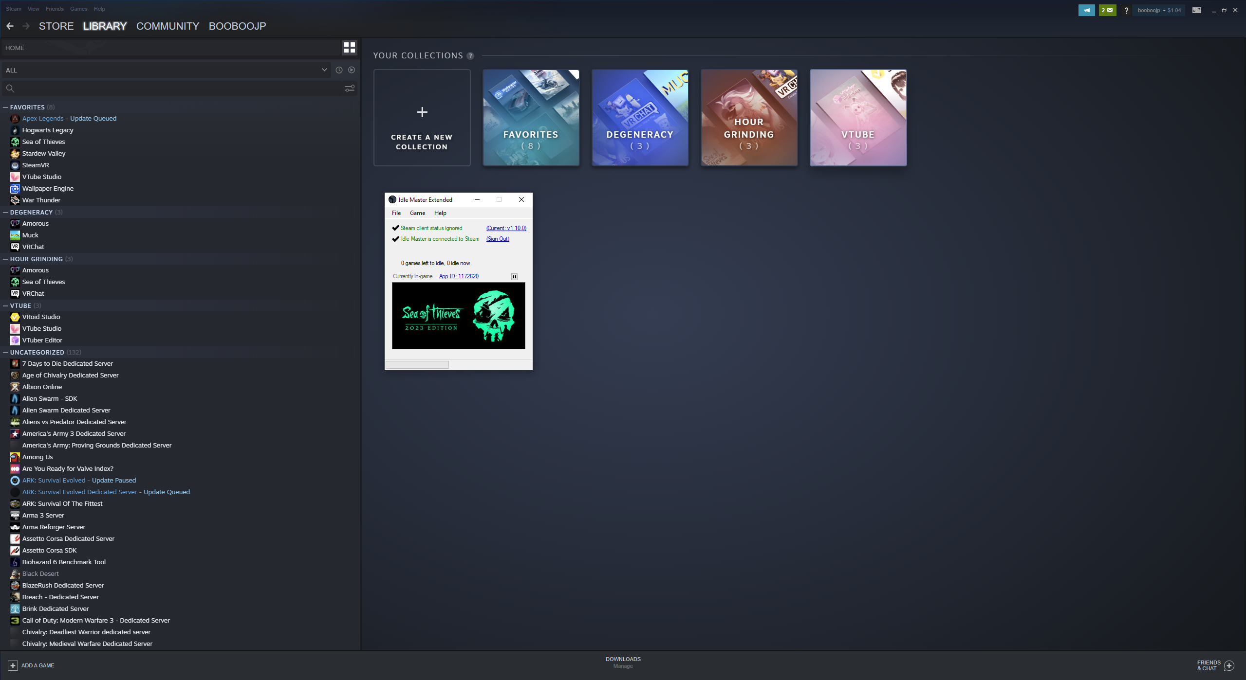 [BUG] Not Loading Games, Tried all methods. · Issue #420 · JonasNilson/idle_master_extended · GitHub